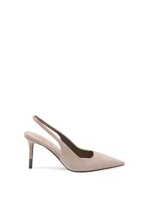Brunello Cucinelli Calf Leather Slingback Pumps - Multicolor