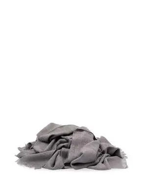 Brunello Cucinelli Cashmere And Silk `diamond` Yarn Scarf - Multicolor