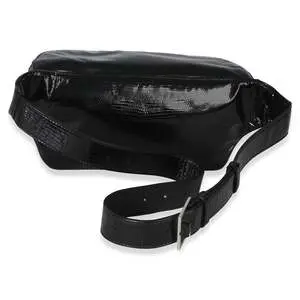 Saint Laurent Calfskin Lizard Embossed Monogram Belt Bag