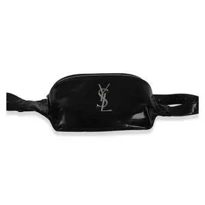Saint Laurent Calfskin Lizard Embossed Monogram Belt Bag