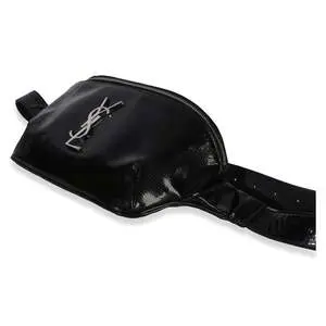 Saint Laurent Calfskin Lizard Embossed Monogram Belt Bag