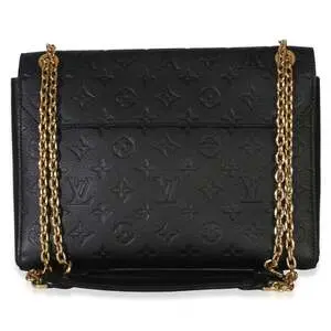 LOUIS VUITTON Monogram Empreinte Vavin Pm Shoulder Bag - Black