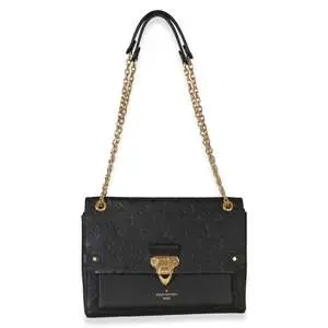 LOUIS VUITTON Monogram Empreinte Vavin Pm Shoulder Bag - Black