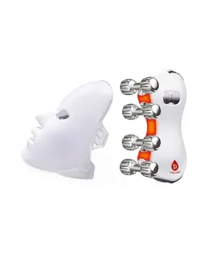 PURSONIC 5-in-1 Led Roller Massager And 7-in-1 Led Face Mask - White