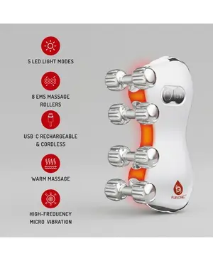 PURSONIC 5-in-1 Led Roller Massager And 7-in-1 Led Face Mask