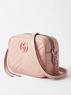 Gucci Gg Marmont Mini Shoulder Bag - Pink