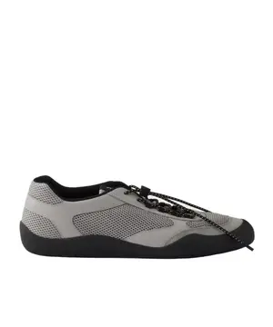 Prada Speedrock Leather And Mesh Fabric Sneakers - Grey