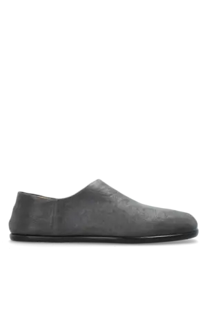 MAISON MARGIELA Leather Tabi Cut-out Shoes - Grey