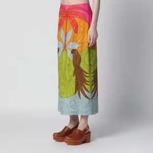 Farm Rio Usiacuri Printed Maxi Skirt