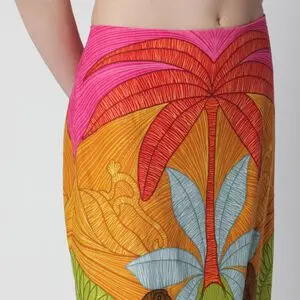 Farm Rio Usiacuri Printed Maxi Skirt