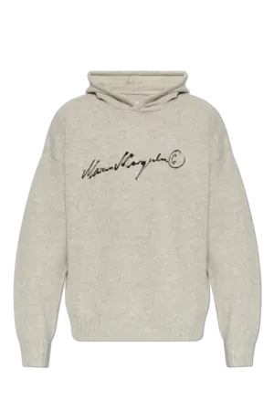 MAISON MARGIELA Wool Hoodie Sweater - Grey