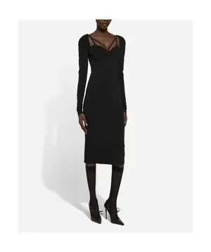Dolce & Gabbana Milano Rib Calf-length Dress