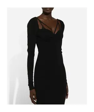 Dolce & Gabbana Milano Rib Calf-length Dress