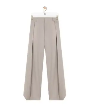Loewe Pleated Trousers - Nude