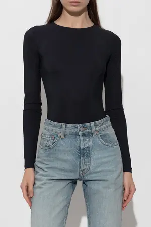 MAISON MARGIELA Long Sleeve Bodysuit - Black