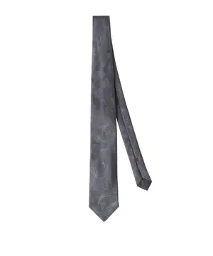 Brunello Cucinelli Paisley-jacquard Tie - Lead