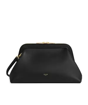 Celine Small Doctor Pouch In Calfskin - Black