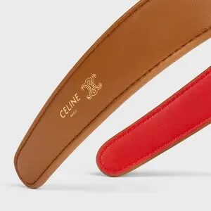 Celine Bicolor Headband In Lambskin