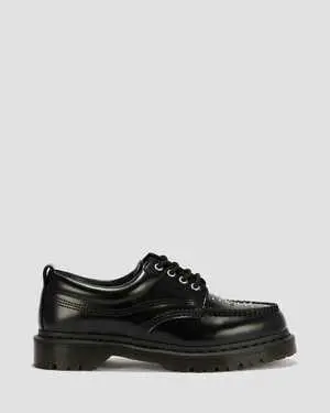 Dr. Martens Lowell Stud Aniline Leather Moccasin Toe Lace-up Shoes