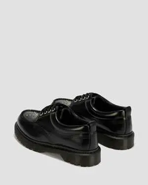 Dr. Martens Lowell Stud Aniline Leather Moccasin Toe Lace-up Shoes