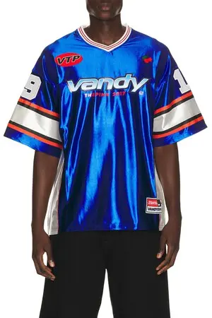 VANDYTHEPINK Cherry Football Jersey - Blue