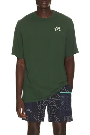MALBON X Golf & Bass Club Bermuda Lures Tee In Green - Forest