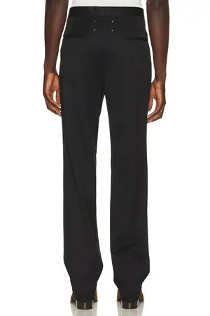 MAISON MARGIELA Straight Leg Trousers - Black