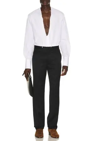 MAISON MARGIELA Straight Leg Trousers - Black