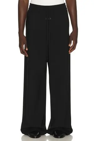 Fear Of God Wide Leg Drawstring Pants - Black