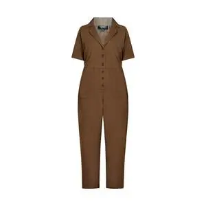 KNOWN SUPPLY Gemini Jumpsuit Teak - Brown