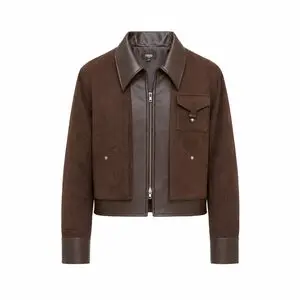 LUROQ LONDON Precision Box-pleat Jacket - Brown