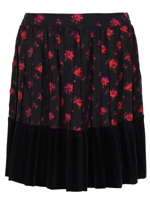 Alexander McQueen Printed Silk Skirt - Multicolour