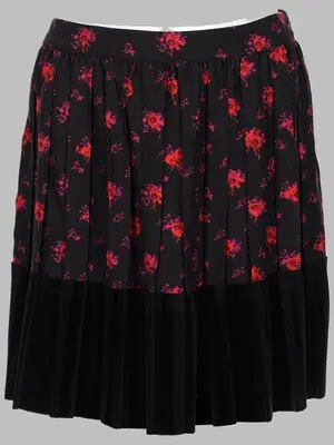Alexander McQueen Printed Silk Skirt