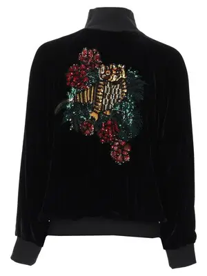 P.a.r.o.s.h Sequin Embellished Velour Jacket