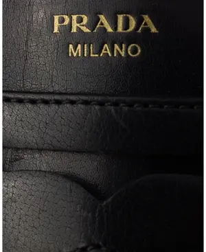 Prada Leather Mules - Black