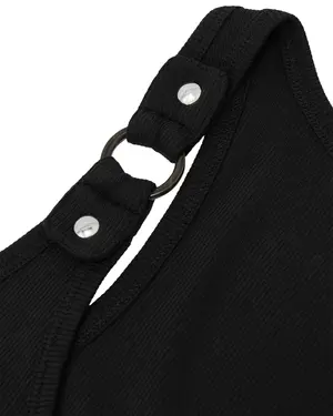 REISS Bella Round Neck Ribbed Vest