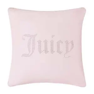 Juicy Couture Rhinestone Decorative Pillow - Pink Marshmallow