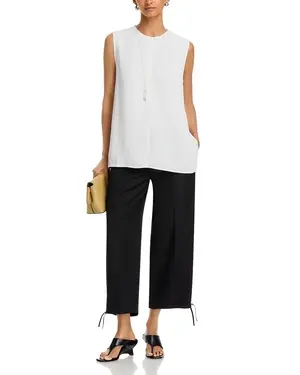 TOTEME Drawstring Cotton Trousers