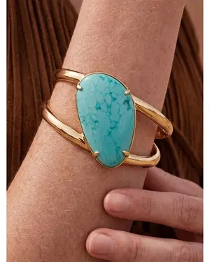 Ettika Desert Tide Stone Openwork Cuff Bracelet