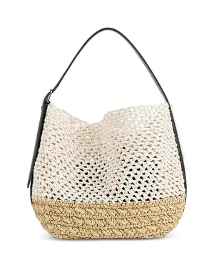 TOTEME Medium Belted Raffia Tote