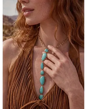 Ettika Majestic Stone Lariat Necklace