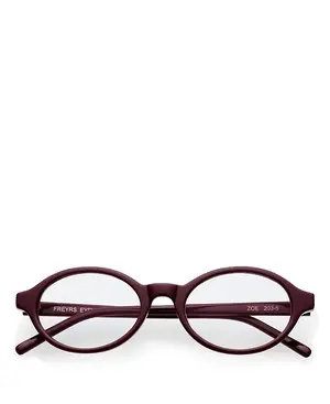 FREYRS EYEWEAR Zoe Oval Reading Glasses - Burgundy