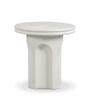 TOV FURNITURE Cassandra Concrete Side Table