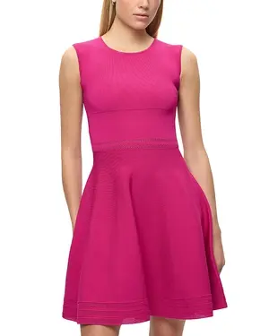 Herve Leger The Anna Knit Dress - Magenta