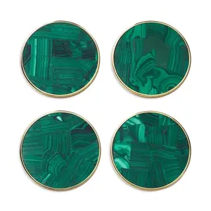 Aerin Lucas Mosaic Coasters, Set Of 4 - Malachite