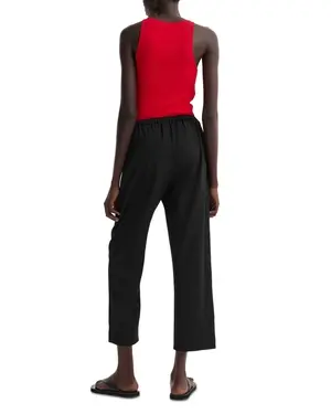 RÓHE Cropped Wide Leg Trousers In Technical Jersey
