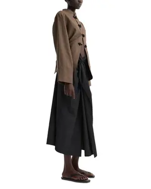 RÓHE Textured Sarong Skirt