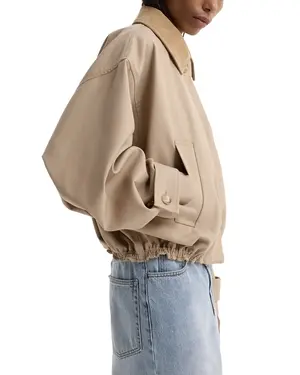 RÓHE Suede Collar Blouson Jacket
