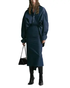 LEMIUNE 01 Cotton Shirt Dress