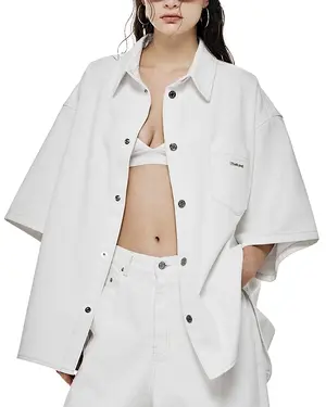 LEMIUNE Cotton Denim Shirt - Ow